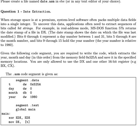 please create a file named date asm in ebe or in any