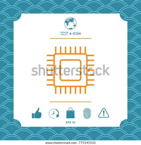 Cpu Symbol Icon Stock Vector Royalty Free Shutterstock