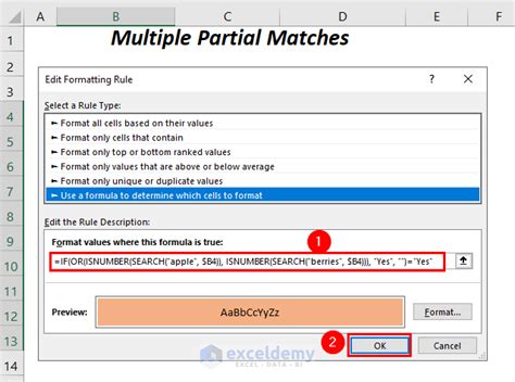 Conditional Formatting For Partial Text Match In Excel 9 Examples