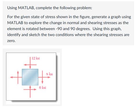 Solved Using Matlab Complete The Following Problem For The