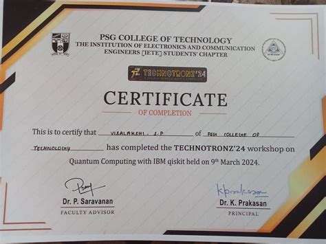 Quantumcomputing Ibmqiskit Visalakshi Subramanian