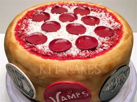 Pepperoni Pizza Birthday Cake