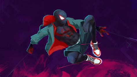 Miles Morales Ultimate Spider Man In K Wallpaper Background Free