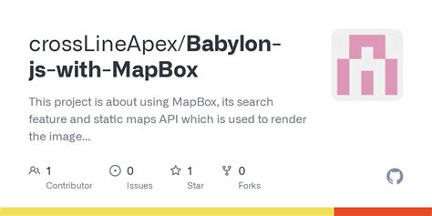 Github Crosslineapex Babylon Js With Mapbox This Project Is About Using Mapbox Its Search