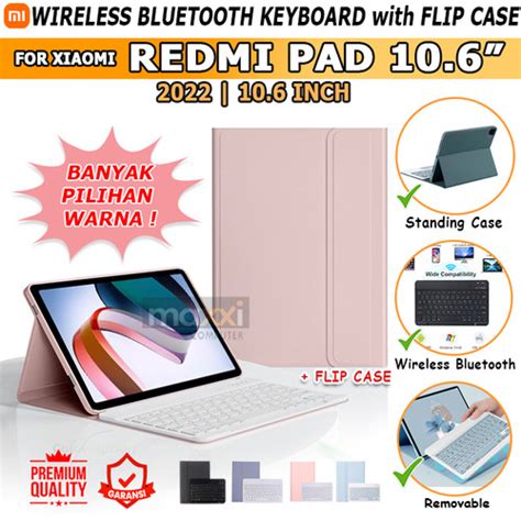 Jual Xiaomi Redmi Pad Bluetooth Keyboard Kibord Keybord Papan Ketik Biru Jakarta Pusat Maxxi