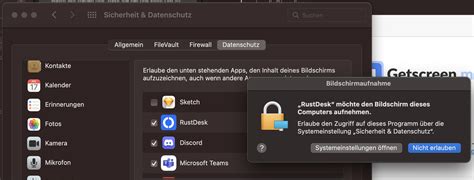 Unable To Establish A Connection To A Macbook Using Rustdesk Despite