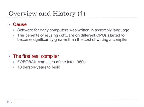 Ppt Compiler Design History Structure And Optimization In Programming Languages Powerpoint