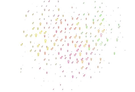 Light Multicolor Rainbow Vector Background With Gender Symbols 16533173 Vector Art At Vecteezy