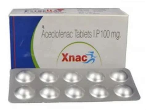 Aceclofenac Tablets 100mg With Paracetamol 325mg 10 Tabs At ₹ 25