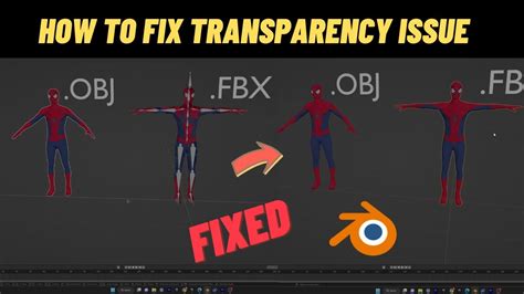 How To Fix Transparency Issue In Blender For 3d Model Obj Or Fbx Youtube