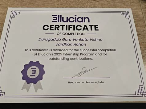 Connections Ellucian Grow Internship Tech Gratitude Guru Venkata Vishnu Vardhan Durugadda