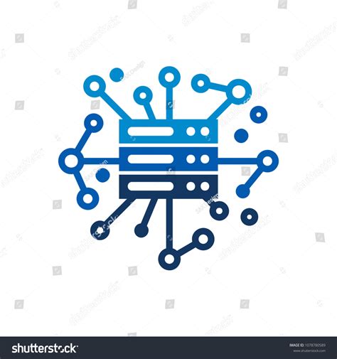Technology Server Logo Icon Design เวกเตอรสตอก ปลอดคาลขสทธ 1078780589 Shutterstock