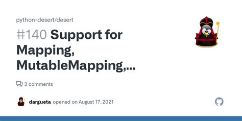 Support For Mapping Mutablemapping Sequence Etc · Issue 140
