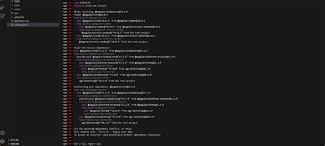 angular i m having an error when running my project npm error stack