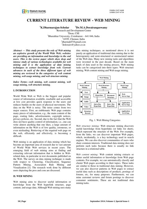 Pdf Current Literature Review Web Mining