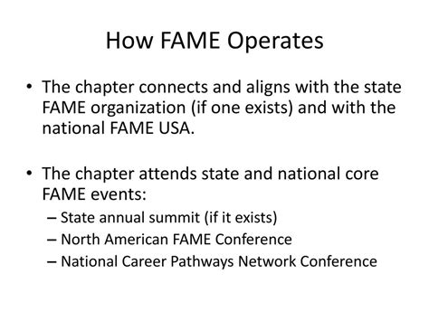 The Local Fame Chapter The Foundational Unit In The Fame World Ppt Download