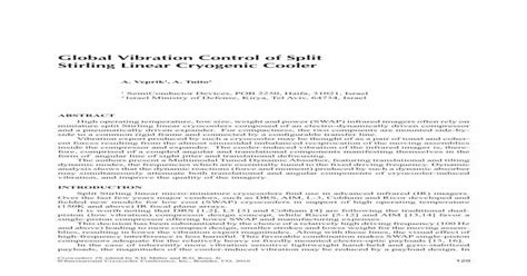 Pdf Global Vibration Control Of Split Stirling Linear Proceedingspaper