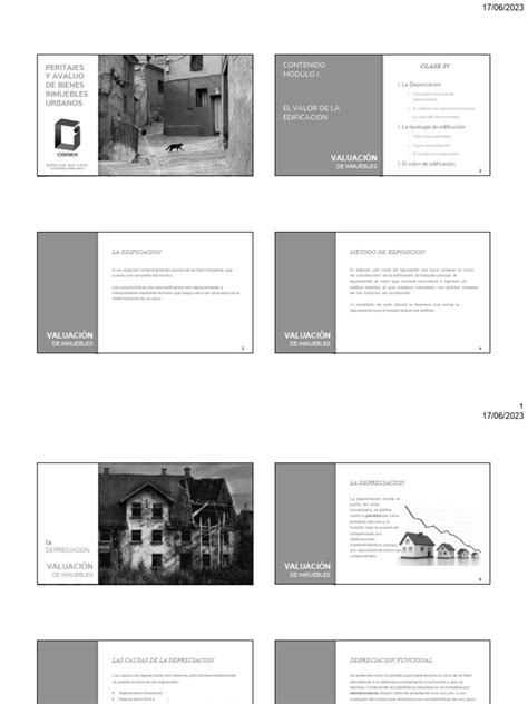 Clase Iv El Valor De La Edificacion 16 06 2023 Pdf Depreciación