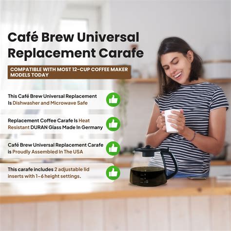 Coffee Carafe Replacement Universal 12 Cup Replacement