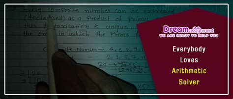 Everybody Loves Arithmetic Solver Dream Assignment