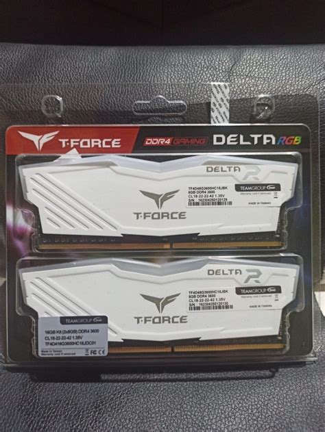 Tforce Delta Rgb 16gb 8x2 3600mhz Computers And Tech Parts And Accessories Computer Parts On