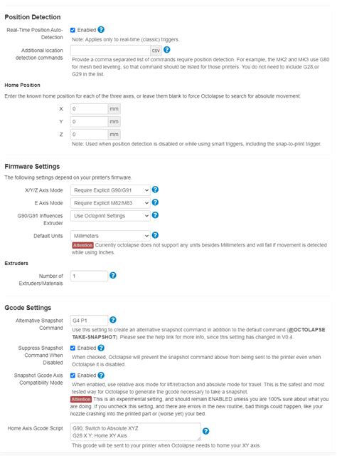 Octolapse Cant Set It Up Rightim Stuck Plugins Octoprint Community Forum