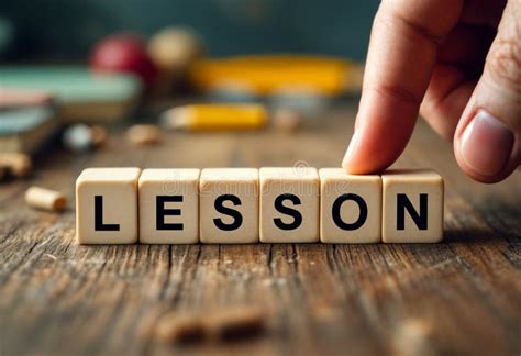 Wooden Blocks Spelling Lesson On Table Time Generative Ai Stock Illustration Illustration Of