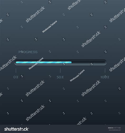 Vector Progress Loading Bar Stock Vector Royalty Free 141111445 Shutterstock