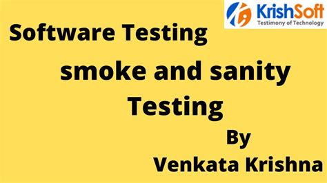 Manual Testing Tutorial 14 Smoke And Sanity Testing Youtube