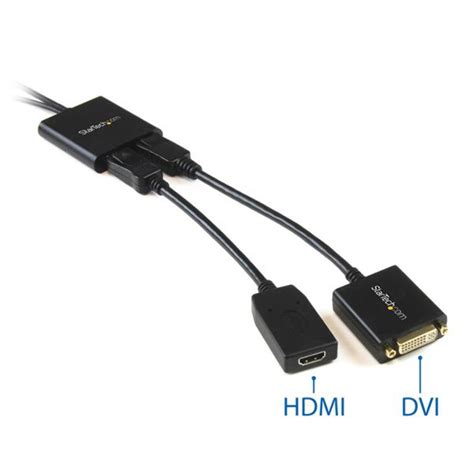 startech mini displayport to displayport multi monitor splitter 2