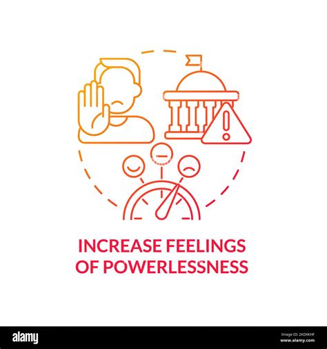 Increase feelings of powerlessness red gradient concept icon Stock Vector Image & Art - Alamy