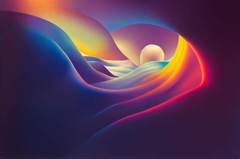 Premium Ai Image Beautiful Abstract Digital Illustration Conceptual Art