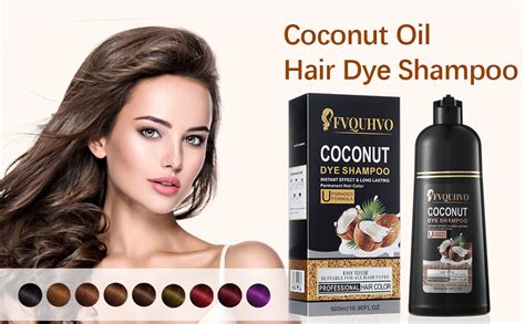 Coconut Instant Dark Hair Color Shampoo 3 In 1 Brown