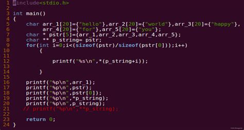 C语言中指针、字符串、数组关系得理解 Csdn博客