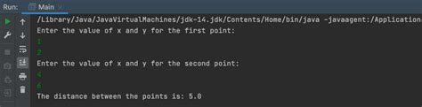 4 Different Java Program To Find The Distances Between Two Points