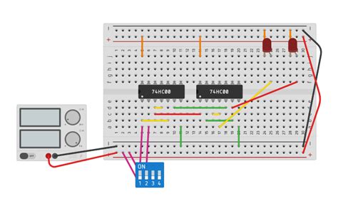 Circuit Design Implement D Latch By Md Nazrul Islam Tinkercad
