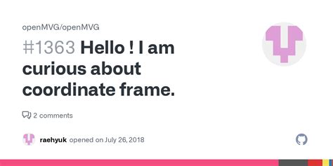 Hello I Am Curious About Coordinate Frame Issue OpenMVG OpenMVG GitHub