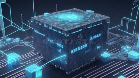 blockchain concept big data binary code futuristic information