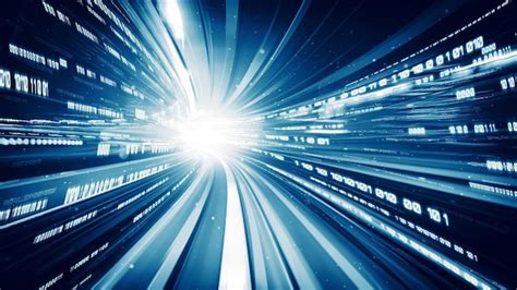 Premium Photo Digital Data Flow On Road In Concept Of Cyber Global Communication And Coding