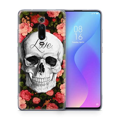 Θήκη Xiaomi Mi 9T 9T Pro Flexible TPU Skull Rose