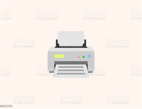 사무실 프린터 벡터 아이콘입니다 격리 된 컴퓨터 프린터 평면 컬러 일러스트 기호 벡터 컴퓨터 프린터에 대한 스톡 벡터 아트 및 기타 이미지 Istock