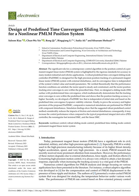 pdf design of predefined time convergent sliding mode control for a