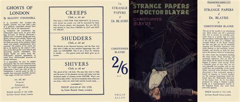 Strange Papers Of Doctor Blayre The Christopher Blayre