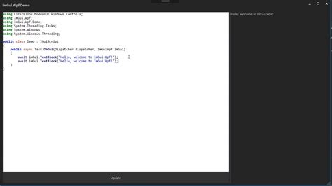Imguiwpf Allowing Runtime Creation Of Wpf Controls Using Cs Script Rcsharp