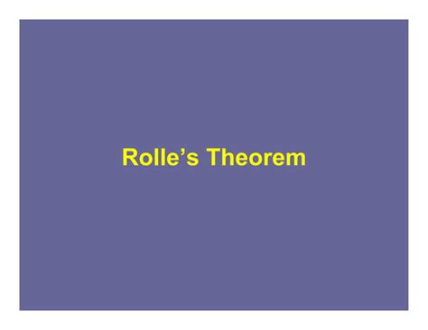 mean value theorems pdf