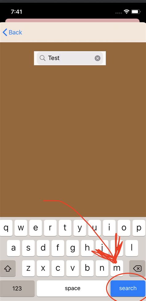 Ios Uisearchbar Search Results Button Is Only Visible When Input