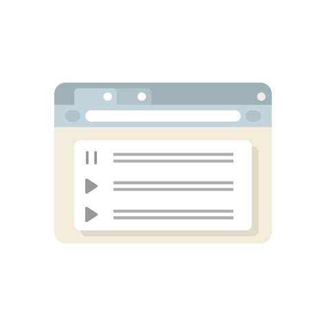 Internet Browser Icon Flat Vector Computer Window 17337533 Vector Art