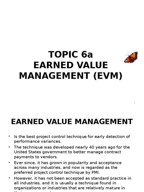 Pdf Topic 6a Earned Value Management Dokumen Tips