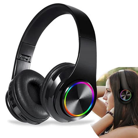 SŁuchawki Bezprzewodowe Nauszne Bluetooth 5 0 Mikrofon PodŚwietlenie Rgb Sklep Opinie Cena W