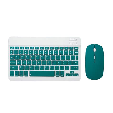 Vuygyu 10 Inch Bluetooth Keyboard Thin And Light Wireless Mini Keyboard And Mouse Set For Mobile